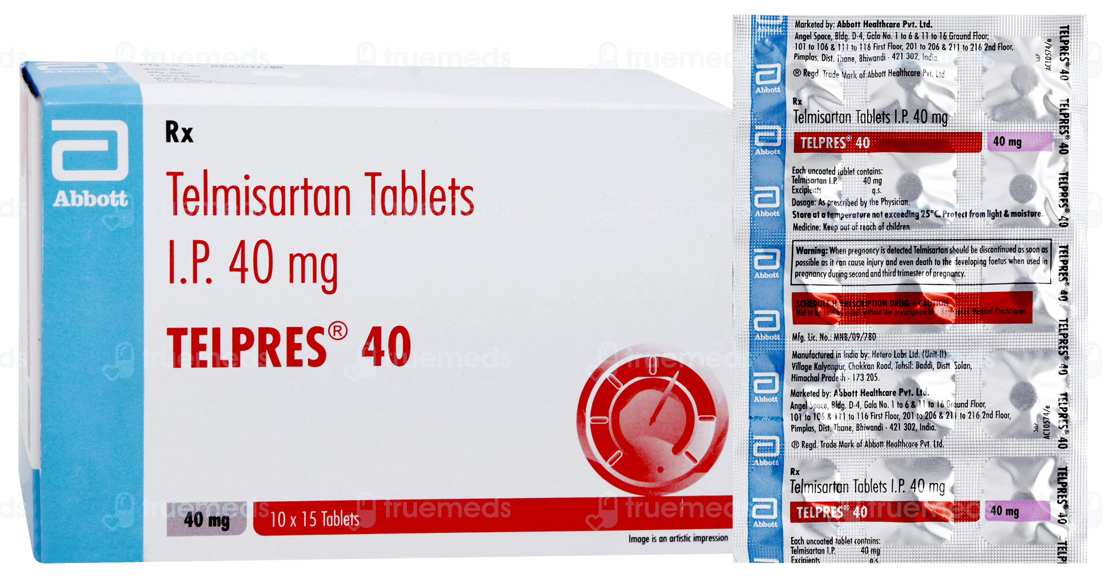 Telpres 40 Tablet 15: Uses, Side Effects, Price & Substitutes