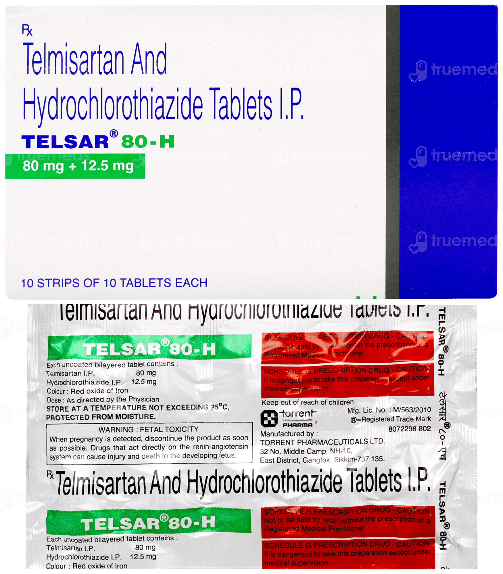 Telsar 80 H Tablet 10: Uses, Side Effects, Price & Substitutes