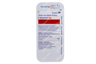 Telsartan 80 Tablet 14: Uses, Side Effects, Price & Substitutes