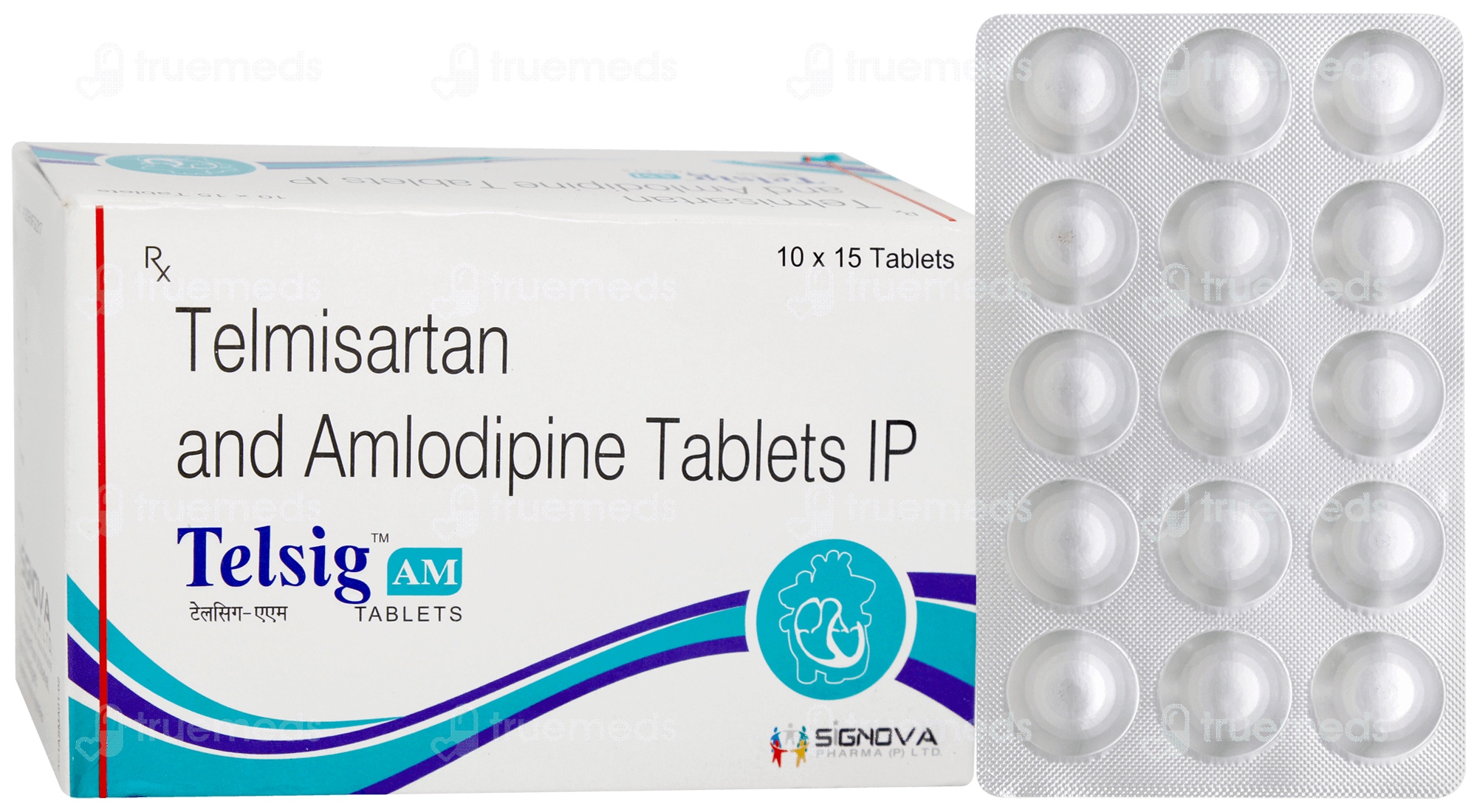 Telsig Am 405 Mg Tablet 15 - Uses, Side Effects, Dosage, Price | Truemeds