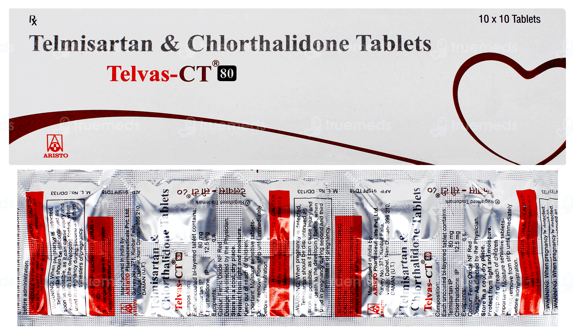 Telvas Ct 80 Tablet 10: Uses, Side Effects, Price & Substitutes
