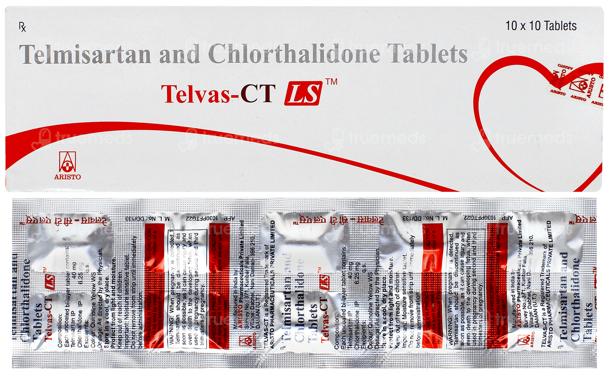 Telvas Ct Ls Tablet: Uses, Side Effects, Price & Substitutes