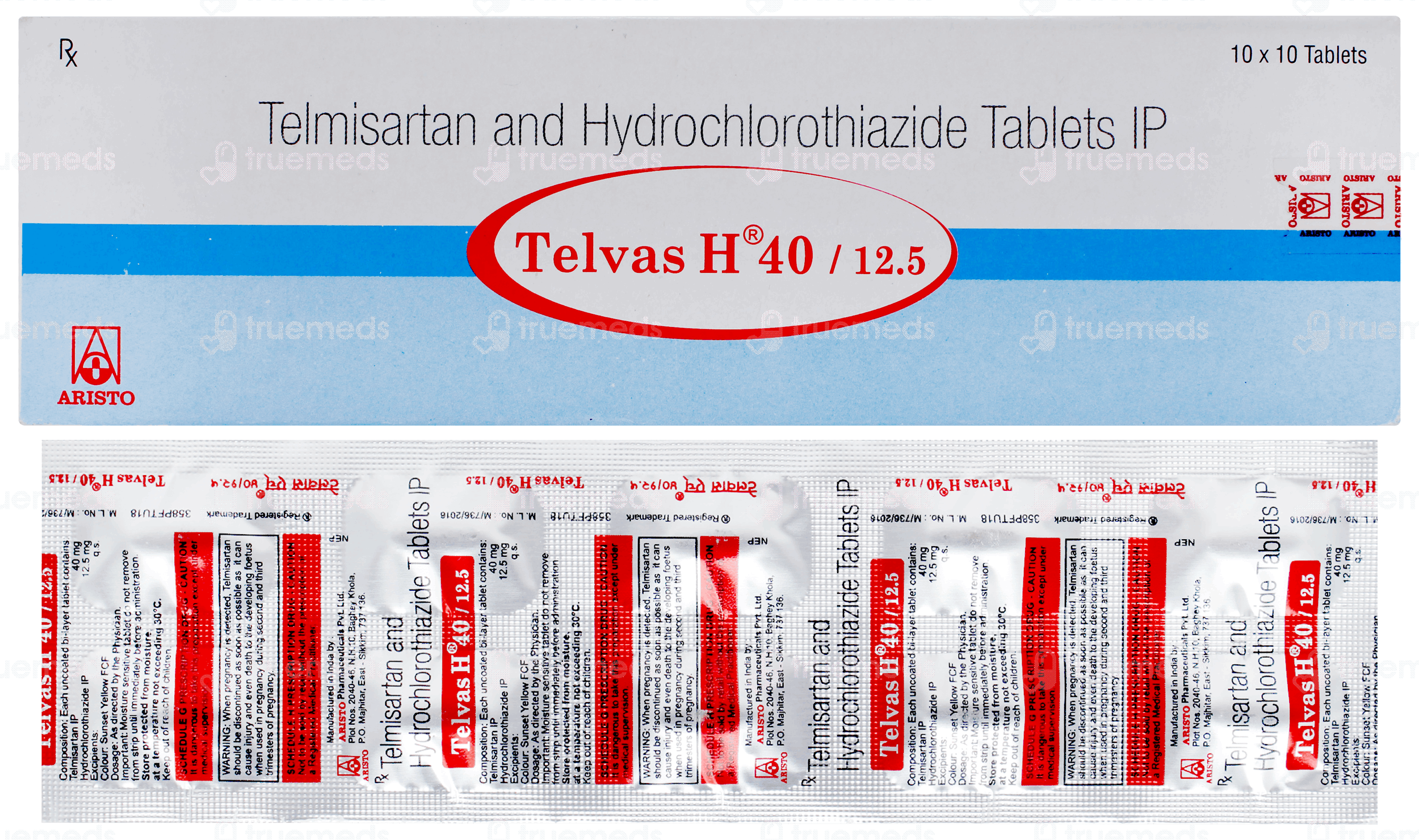 Telvas H 40/12.5 Tablet: Uses, Side Effects, Price & Substitutes