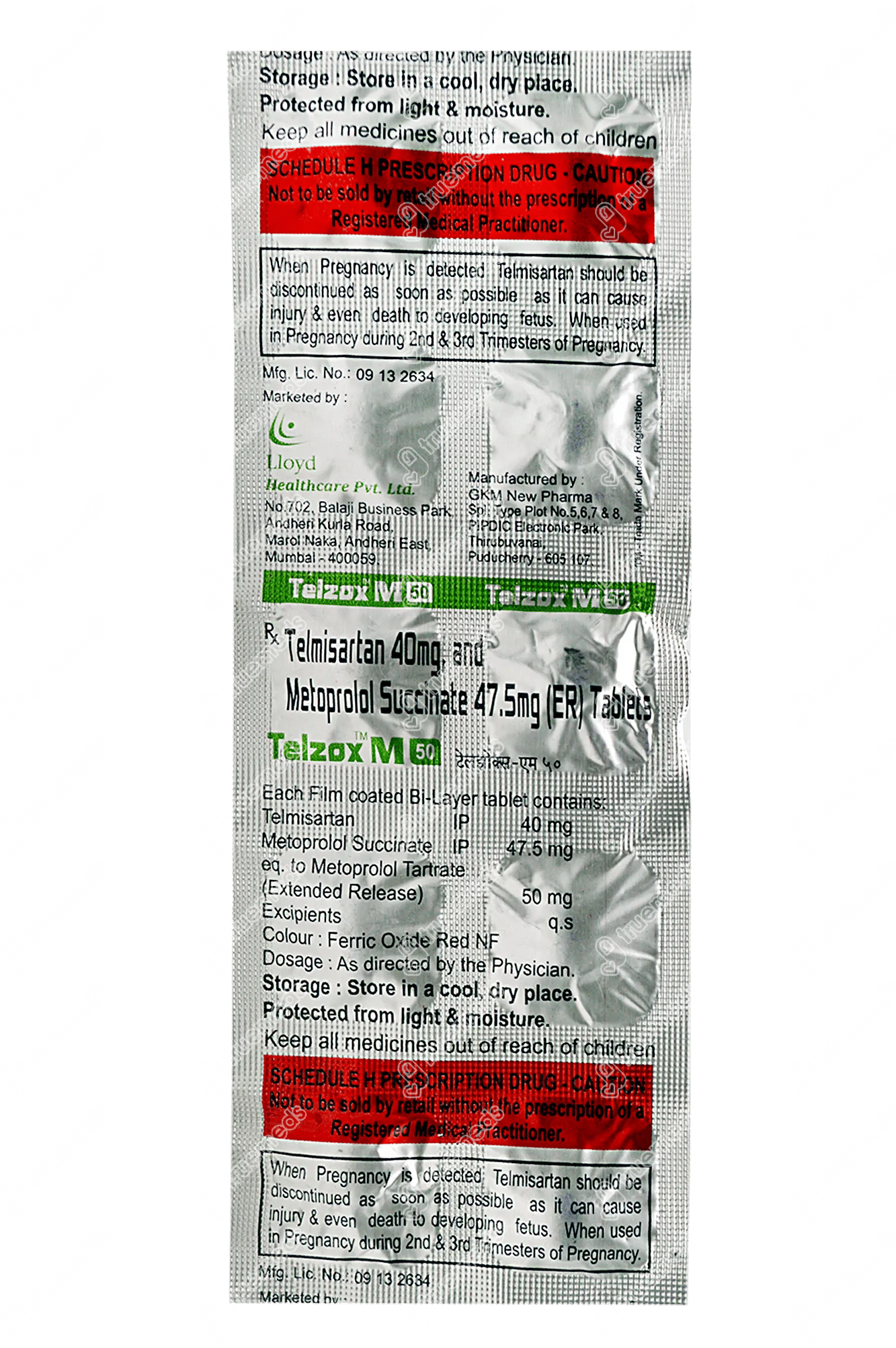 Telzox M 50 Tablet 10: Uses, Side Effects, Price & Substitutes