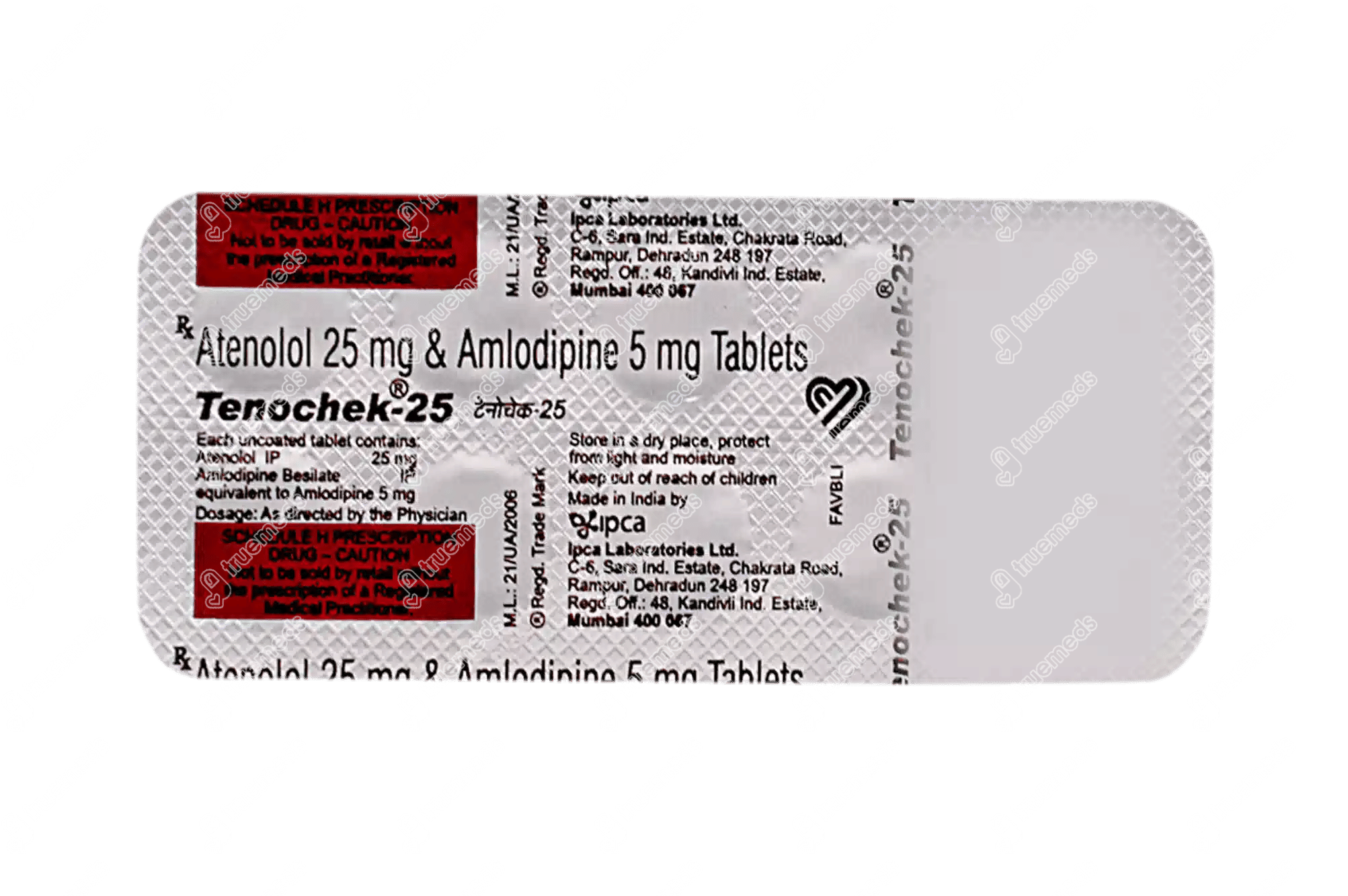 Tenochek 25/5 MG | Order Tenochek 25/5 MG Tablet Online at Truemeds