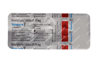 Tenuvia 20 Mg Tablet 10 - Uses, Side Effects, Dosage, Price | Truemeds