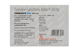 Terbigen 250 MG | Order Terbigen 250 MG Tablet Online at Truemeds