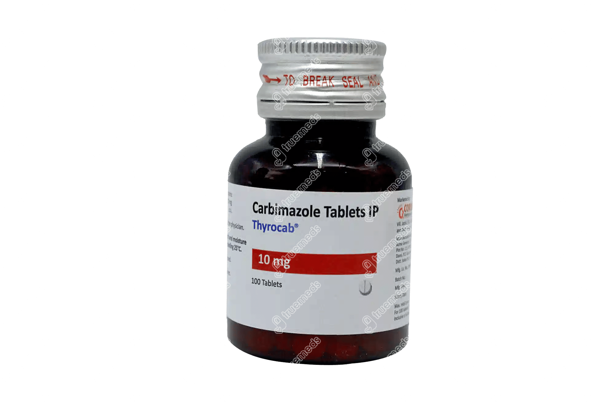 Thyrocab 10 Mg Tablet 100 - Uses, Side Effects, Dosage, Price | Truemeds