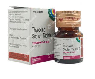 Thyrox 12.5 MCG 1 | Order Thyrox 12.5 MCG Tablet 1 Online at Truemeds