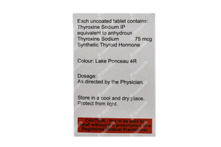 Thyrox 75 MCG 1 | Order Thyrox 75 MCG Tablet 1 Online at Truemeds