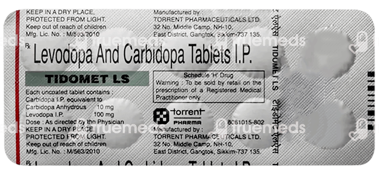 Tidomet Ls 10010 Mg Tablet 10 - Uses, Side Effects, Dosage, Price ...