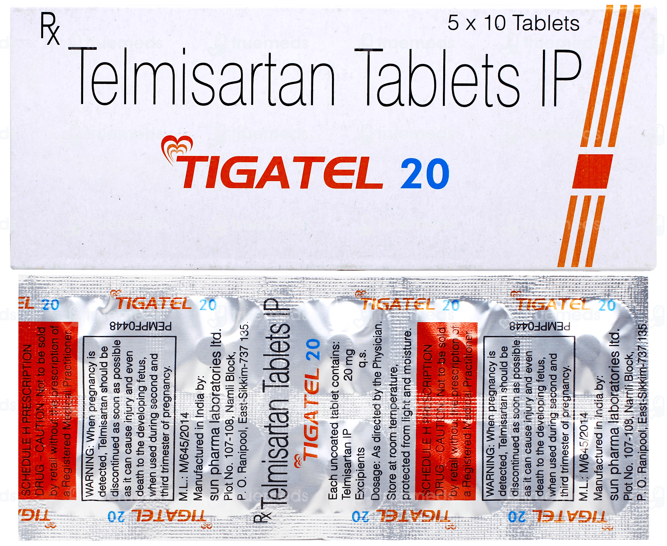 Tigatel 20 Tablet 10: Uses, Side Effects, Price & Substitutes