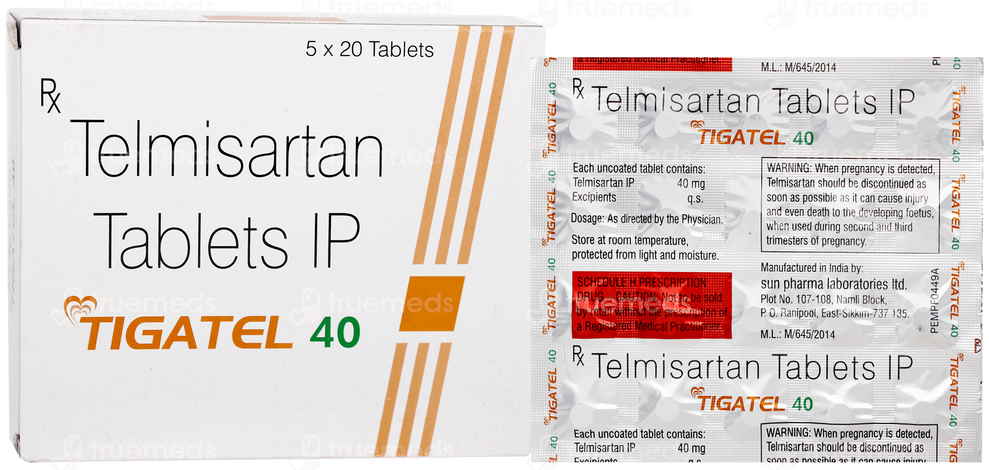 Tigatel 40 Tablet – Hypertension Medication