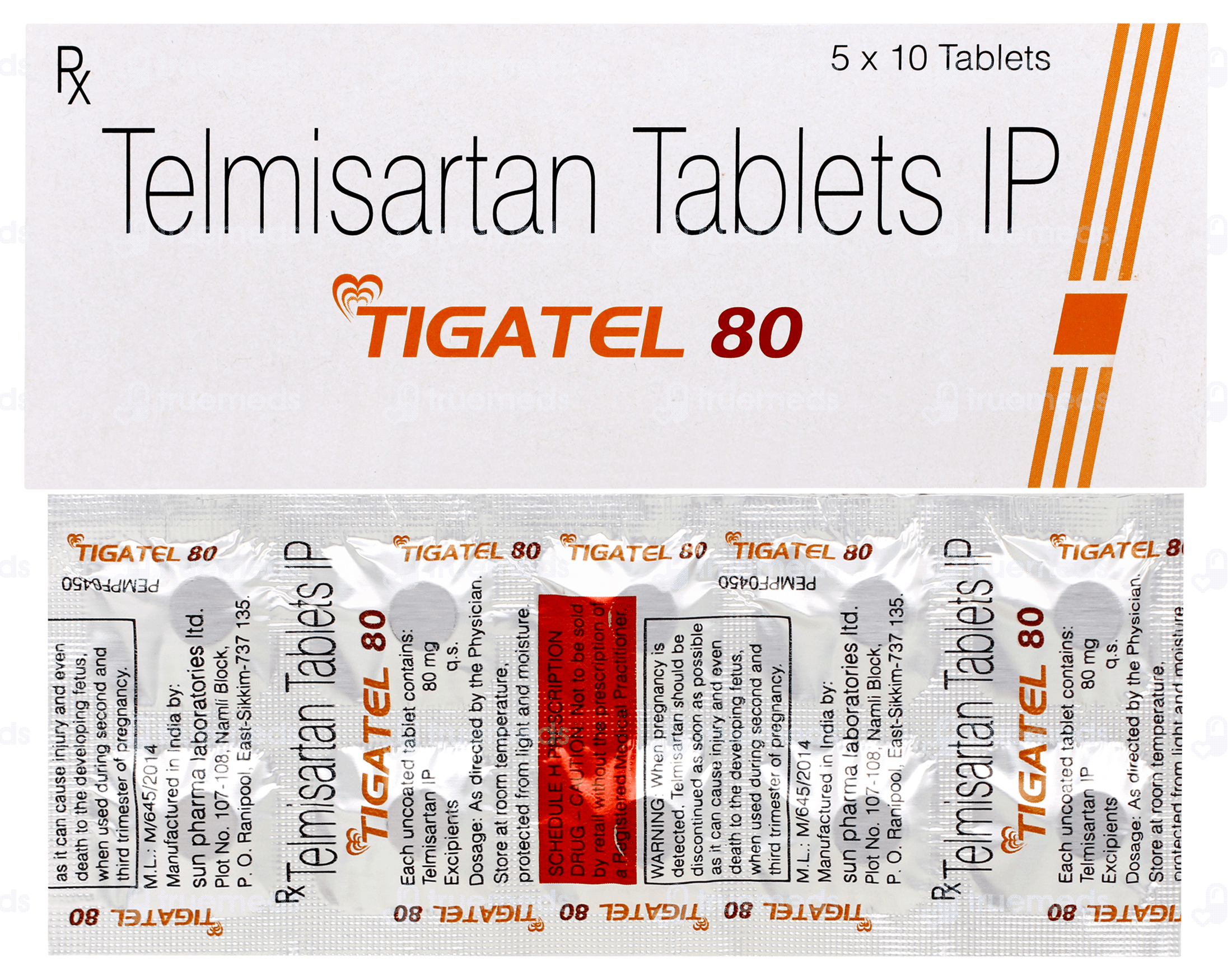 Tigatel 80 Tablet 10: Uses, Side Effects, Price & Substitutes