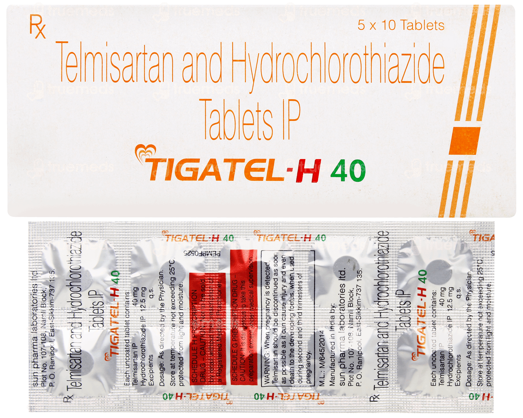 Tigatel H 40 Tablet 10: Uses, Side Effects, Price & Substitutes