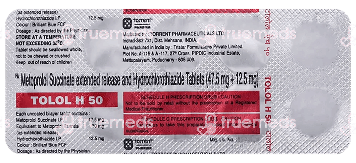 Tolol H 50/12.5 MG Er | Order Tolol H 50/12.5 MG Tablet Er Online at ...