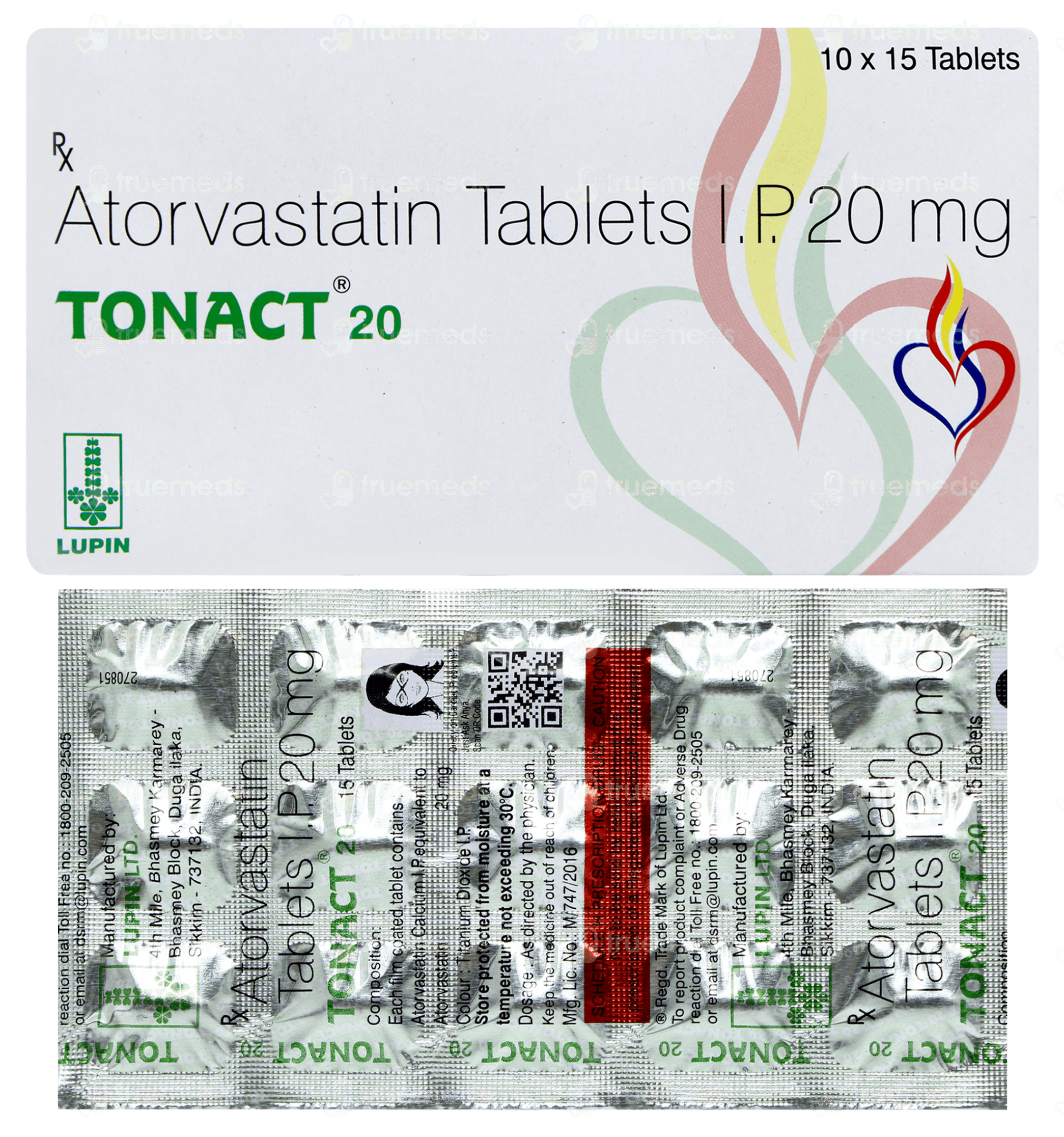 Tonact 20 Tablet 15: Uses, Side Effects, Price & Substitutes