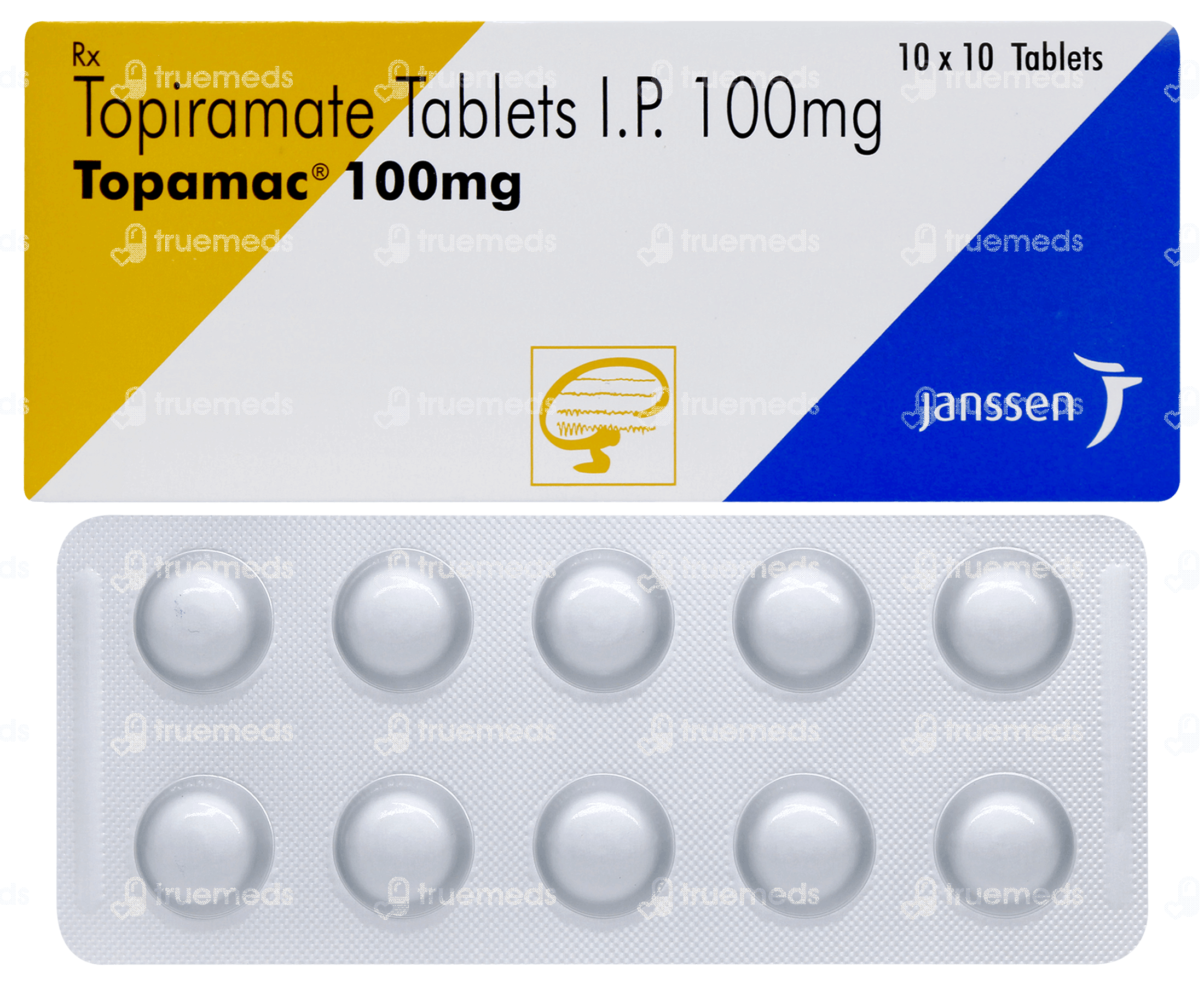 Topamac 100 MG | Order Topamac 100 MG Tablet Online at Truemeds