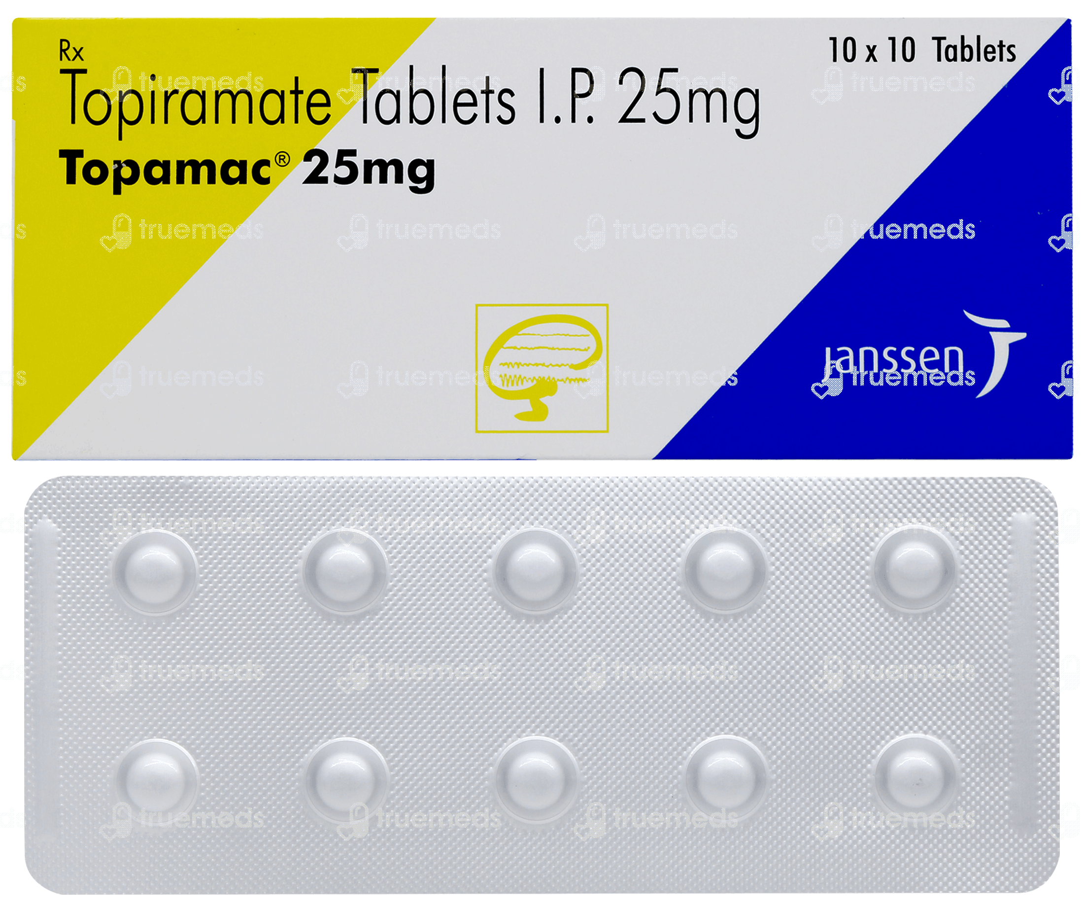 Topamac 25 MG | Order Topamac 25 MG Tablet Online at Truemeds