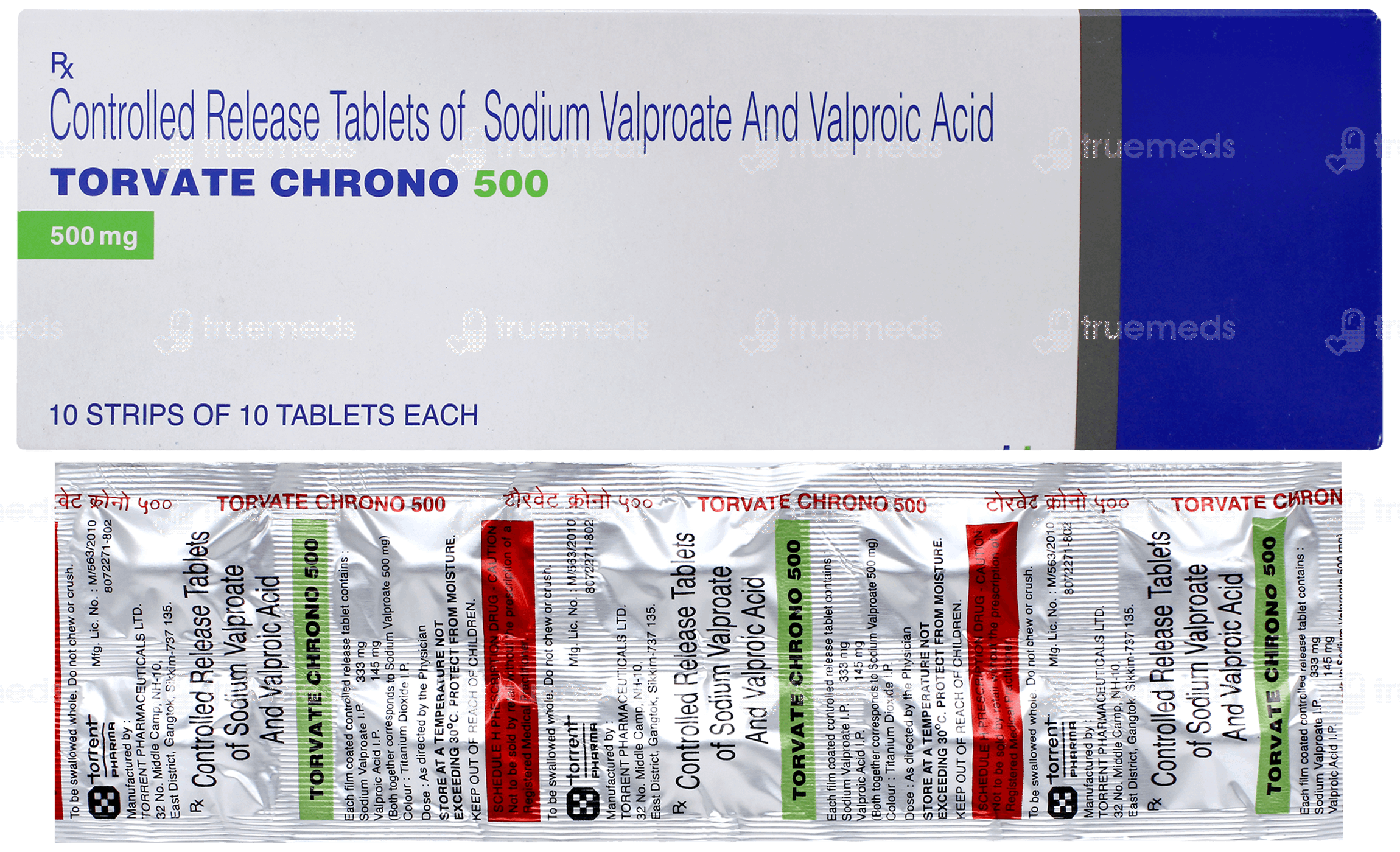 Torvate Chrono 500 Tablet 10: Uses, Side Effects, Price & Substitutes