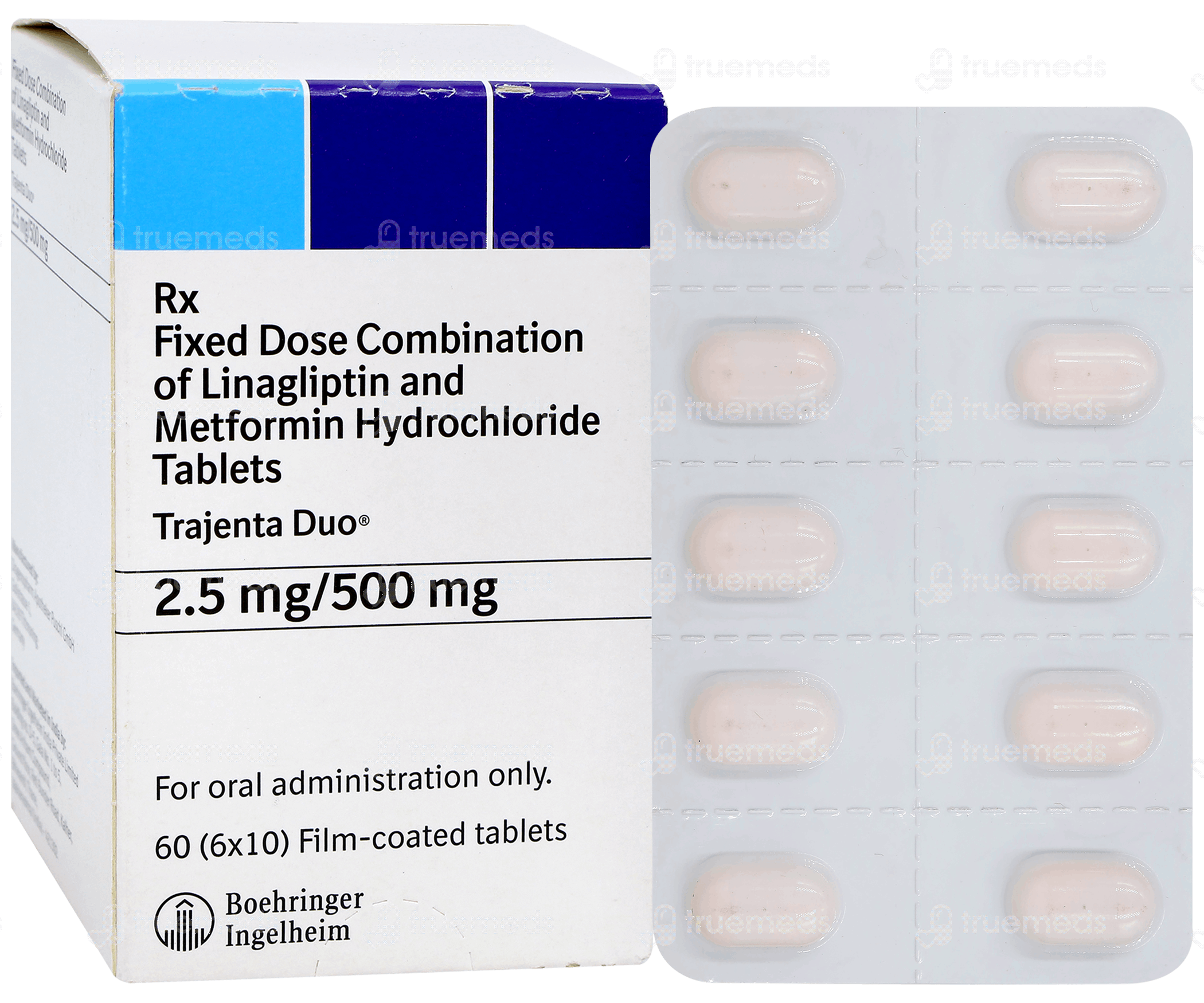 Trajenta Duo 2.5/500 MG Tablet | Order TRAJENTA DUO 2.5/500 MG Tablet ...