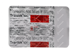 Tranlok 500 MG Tablet 10 - Uses, Side Effects, Dosage, Price | Truemeds