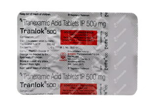 Tranlok 500 Mg Tablet 10 - Uses, Side Effects, Dosage, Price | Truemeds