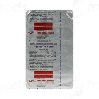 Triglimet V Forte Tablet 10: Uses, Side Effects, Price & Substitutes