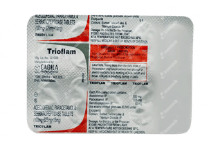 Trioflam 10032515 Mg Tablet 10 - Uses, Side Effects, Dosage, Price ...
