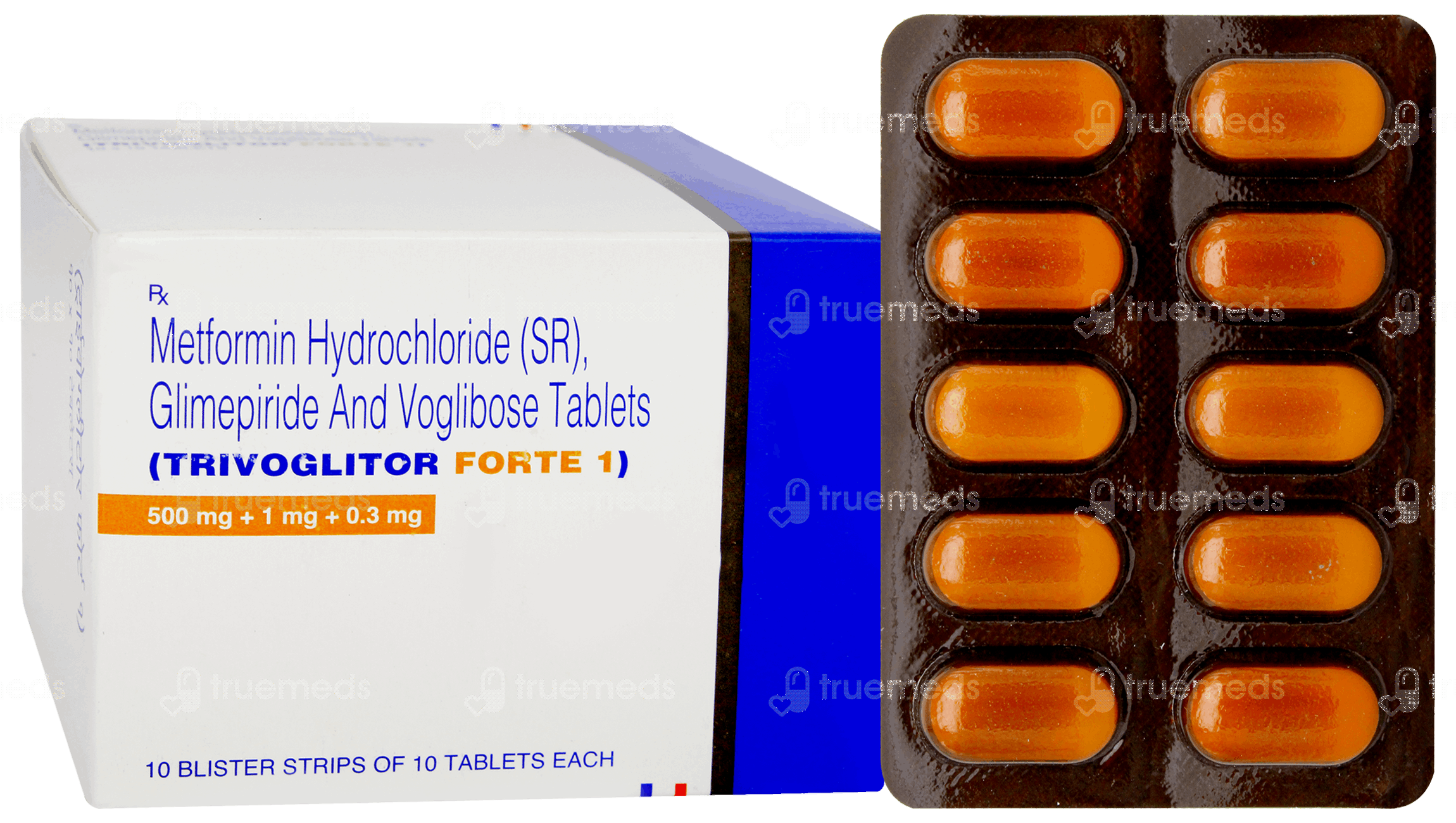 Trivoglitor Forte 1 Tablet 10: Uses, Side Effects, Price & Substitutes