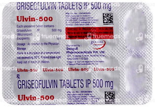 Ulvin 500 MG | Order Ulvin 500 MG Tablet Online at Truemeds