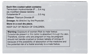 Urimax D 0.4/0.5 MG | Order Urimax D 0.4/0.5 MG Tablet Online at Truemeds