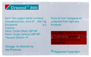 Ursocol 300 MG | Order Ursocol 300 MG Tablet Online at Truemeds