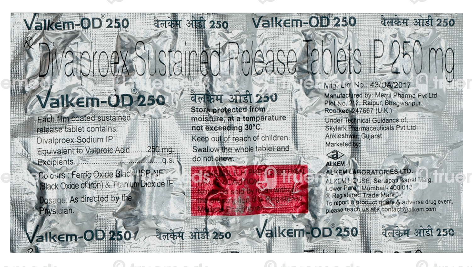 Valkem Od 250 Tablet 10: Uses, Side Effects, Price & Substitutes