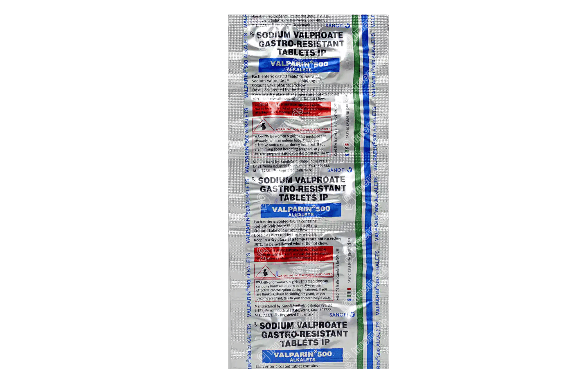 Valparin 500 Alakalets Tablet 10: Uses, Side Effects, Price & Substitutes