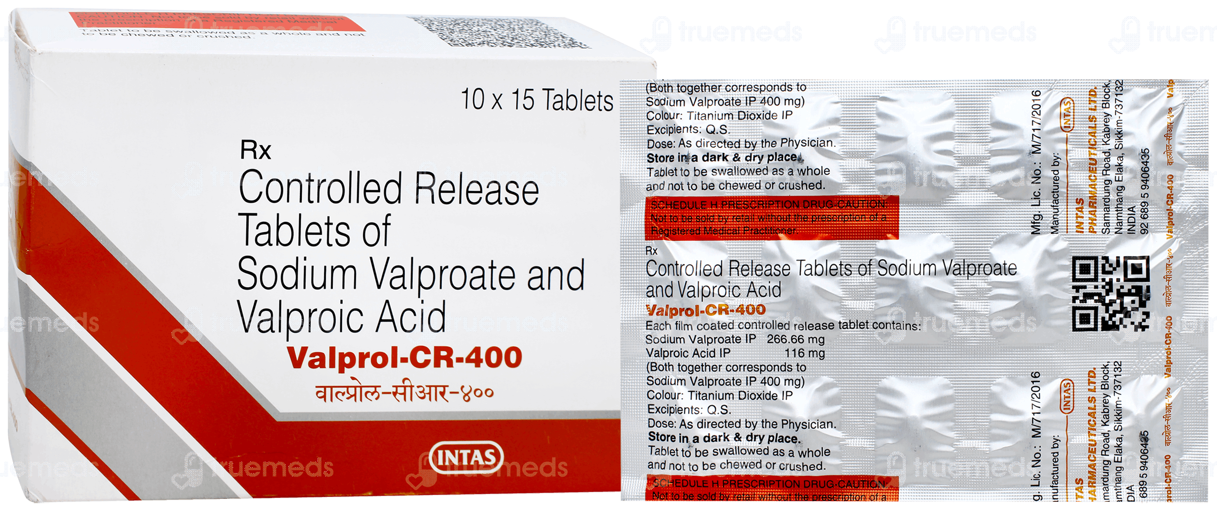 Valprol Cr 400 Tablet 15: Uses, Side Effects, Price & Substitutes