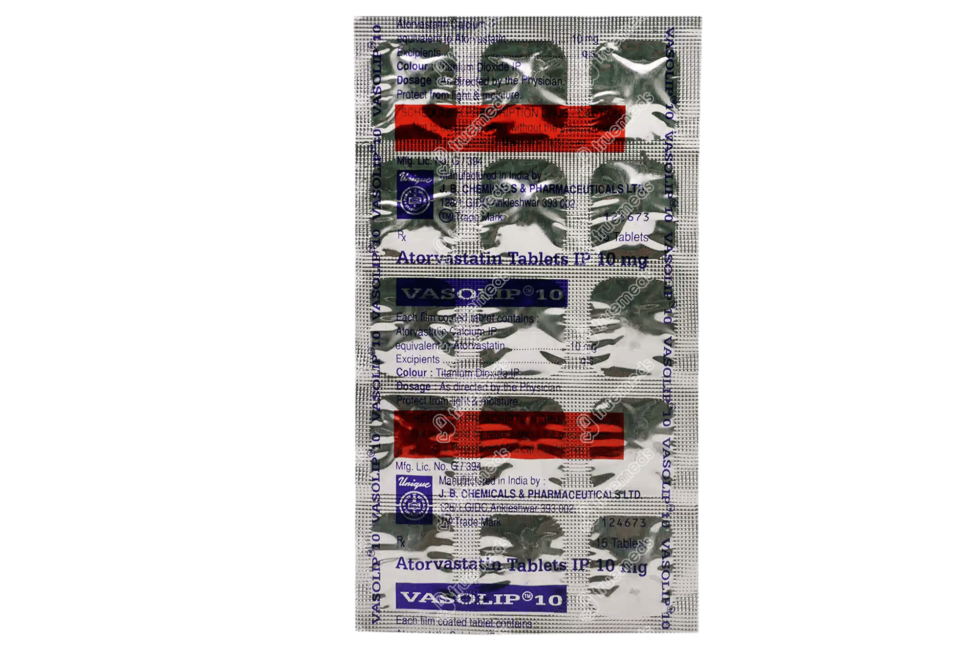 Vasolip 10 Tablet 15: Uses, Side Effects, Price & Substitutes