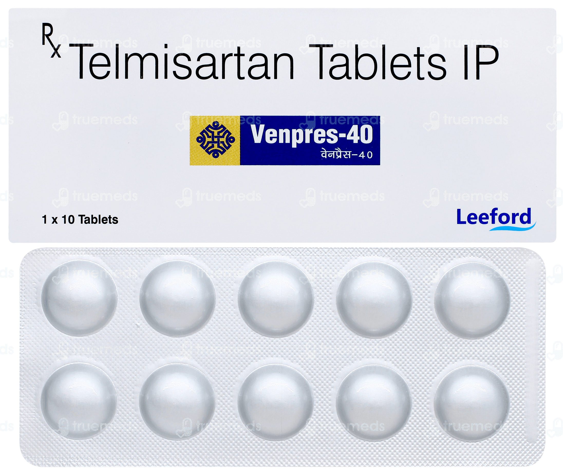 Venpres 40 Mg Tablet 10 - Uses, Side Effects, Dosage, Price | Truemeds