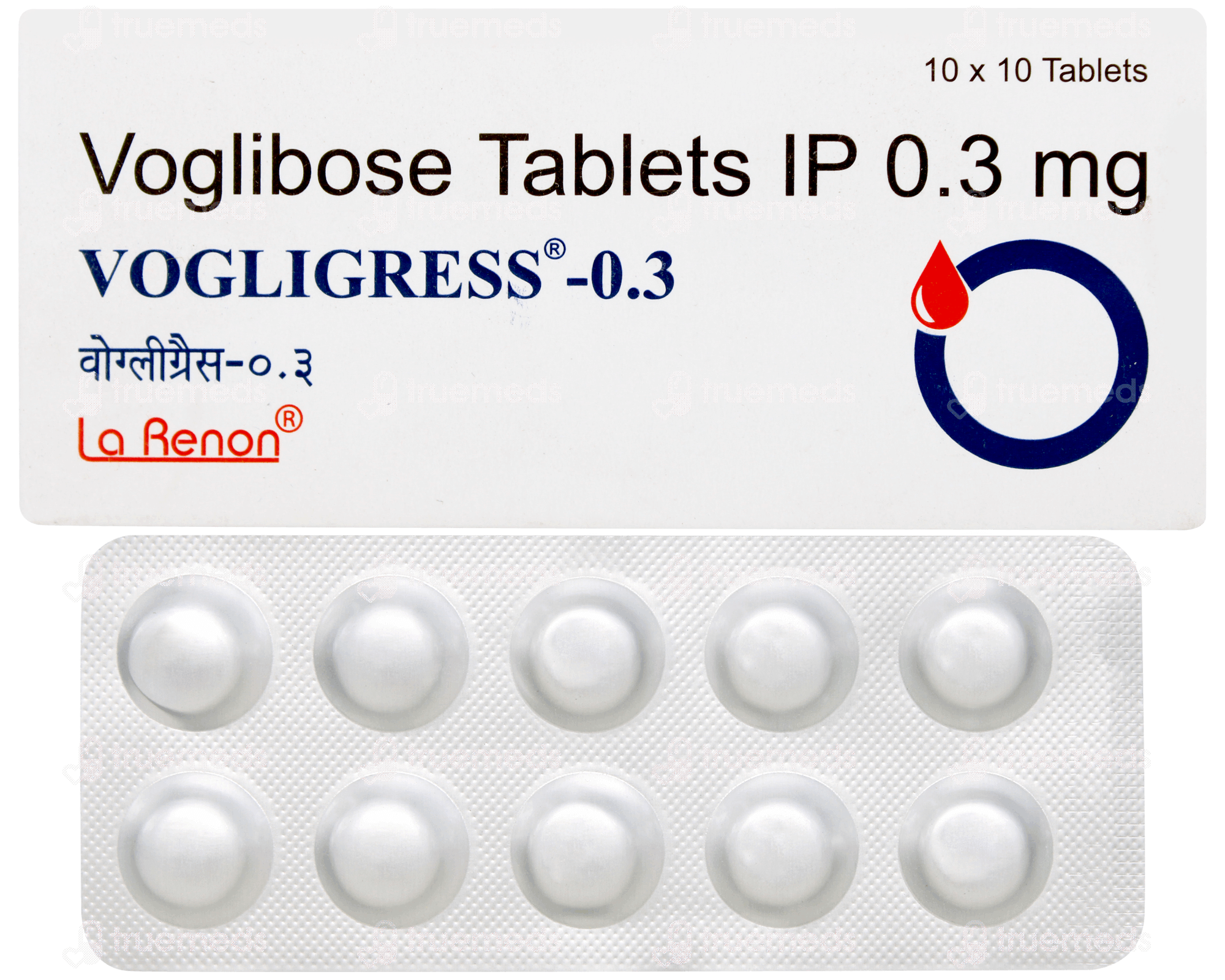 Vogligress 0.3 Tablet 10: Uses, Side Effects, Price & Substitutes
