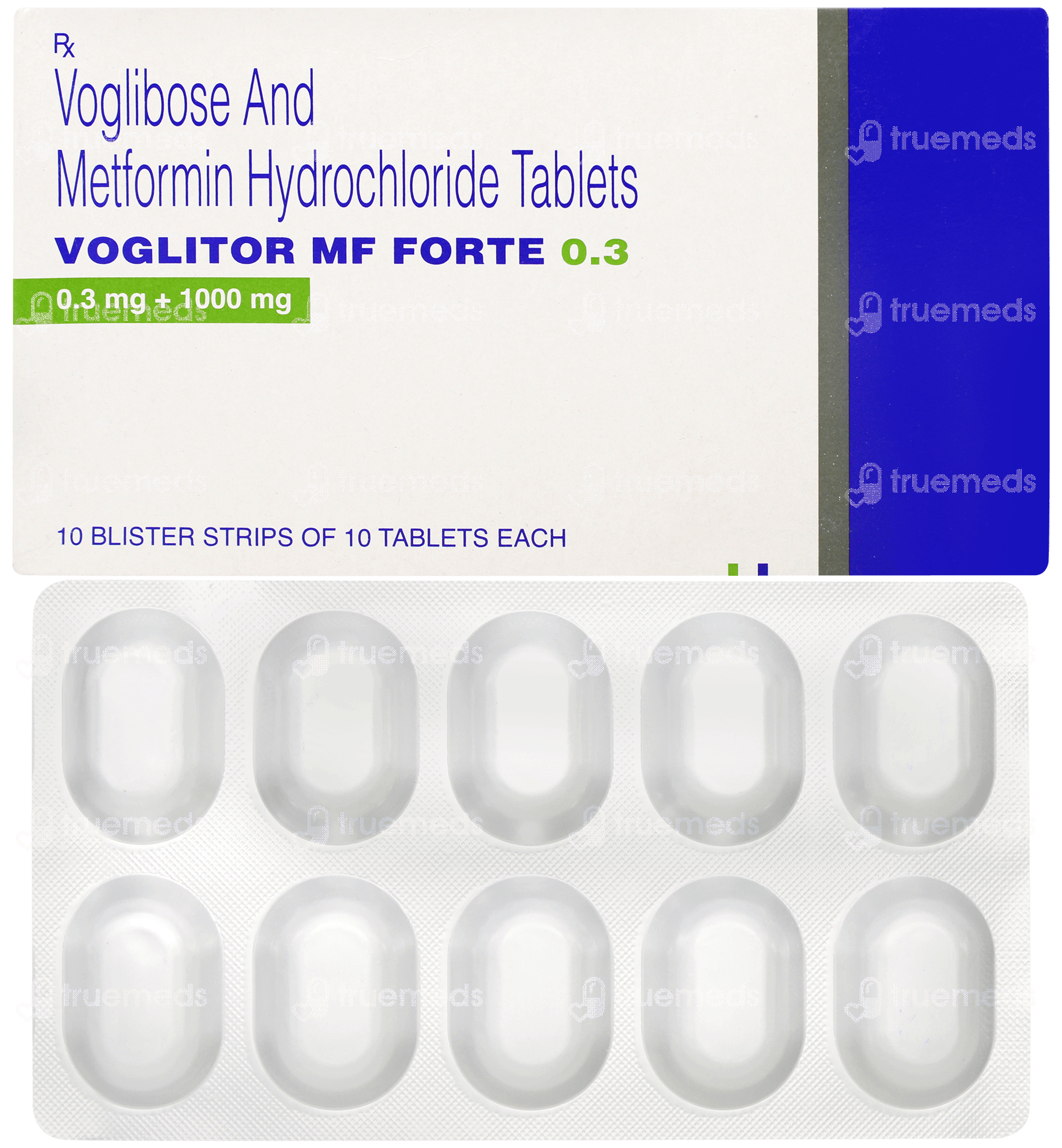 Voglitor Mf Forte 0.3 Tablet 10: Uses, Side Effects, Price & Substitutes