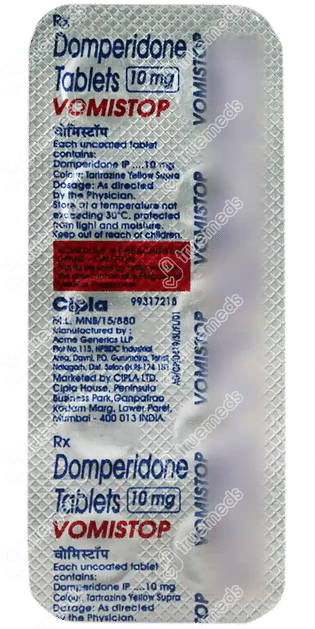 Vomistop 10 Mg Tablet: Uses, Side Effects, Price & Substitutes