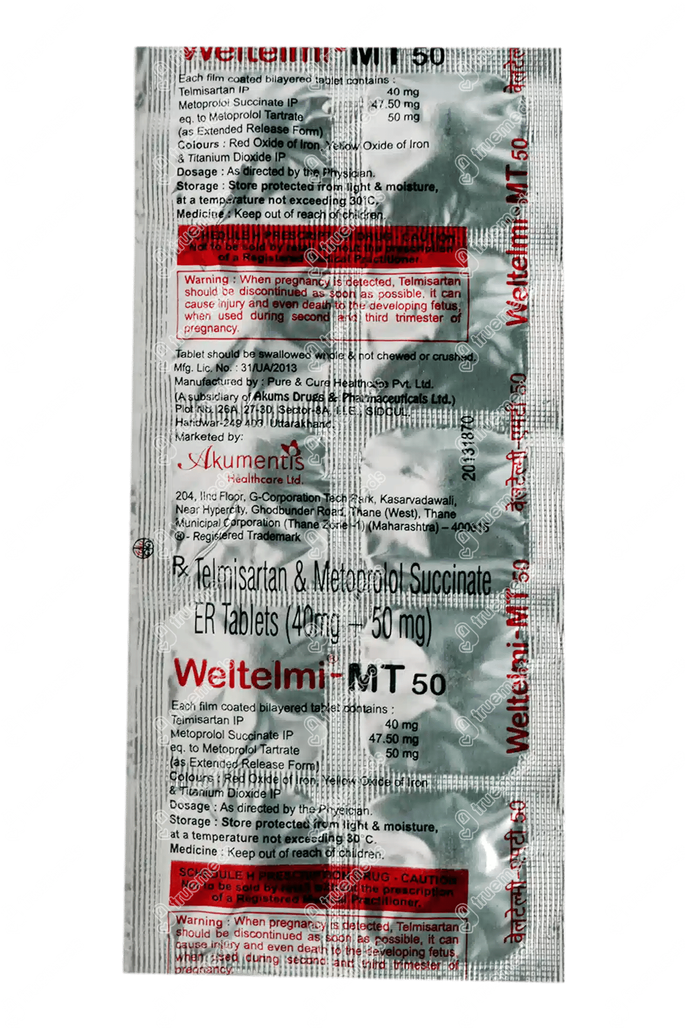 Weltelmi Mt 50 Tablet 10: Uses, Side Effects, Price & Substitutes
