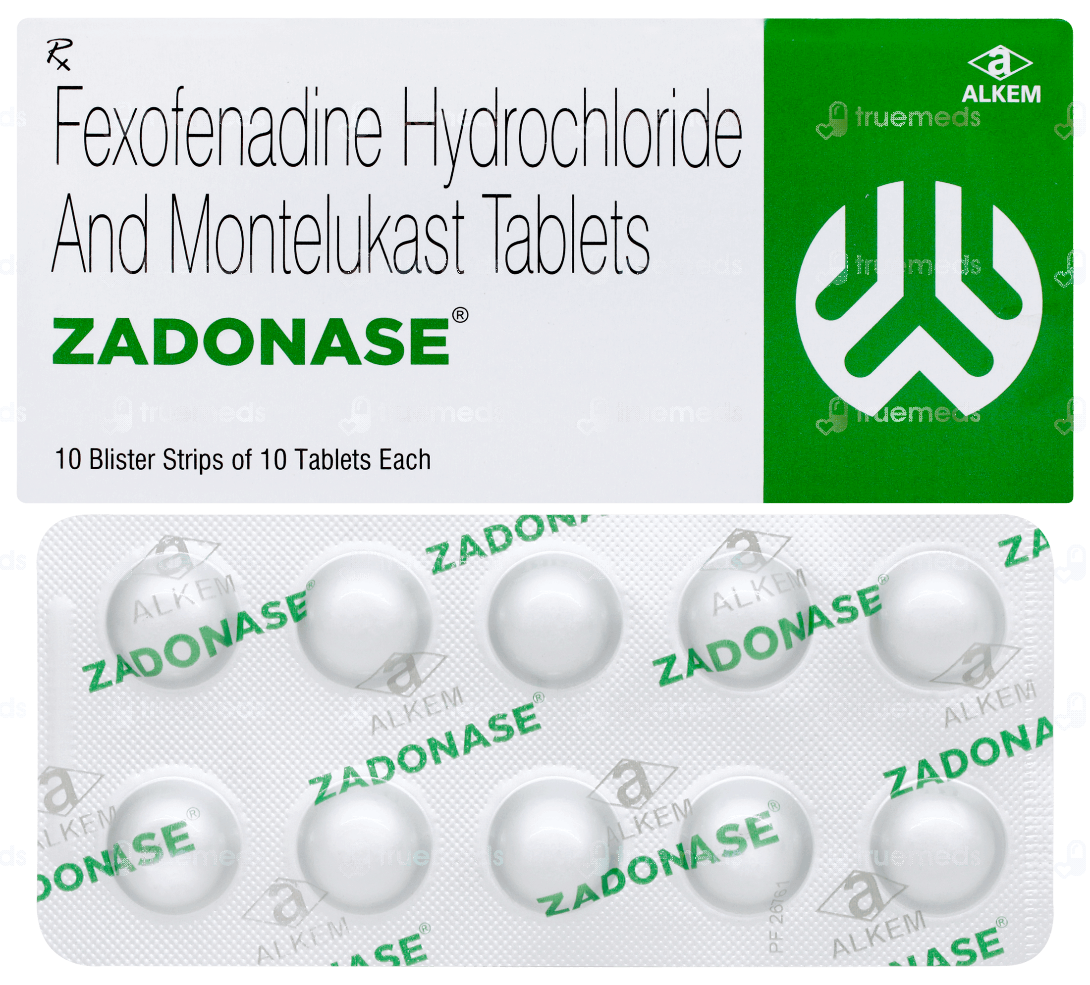 Zadonase 10/120 MG | Order Zadonase 10/120 MG Tablet Online at Truemeds