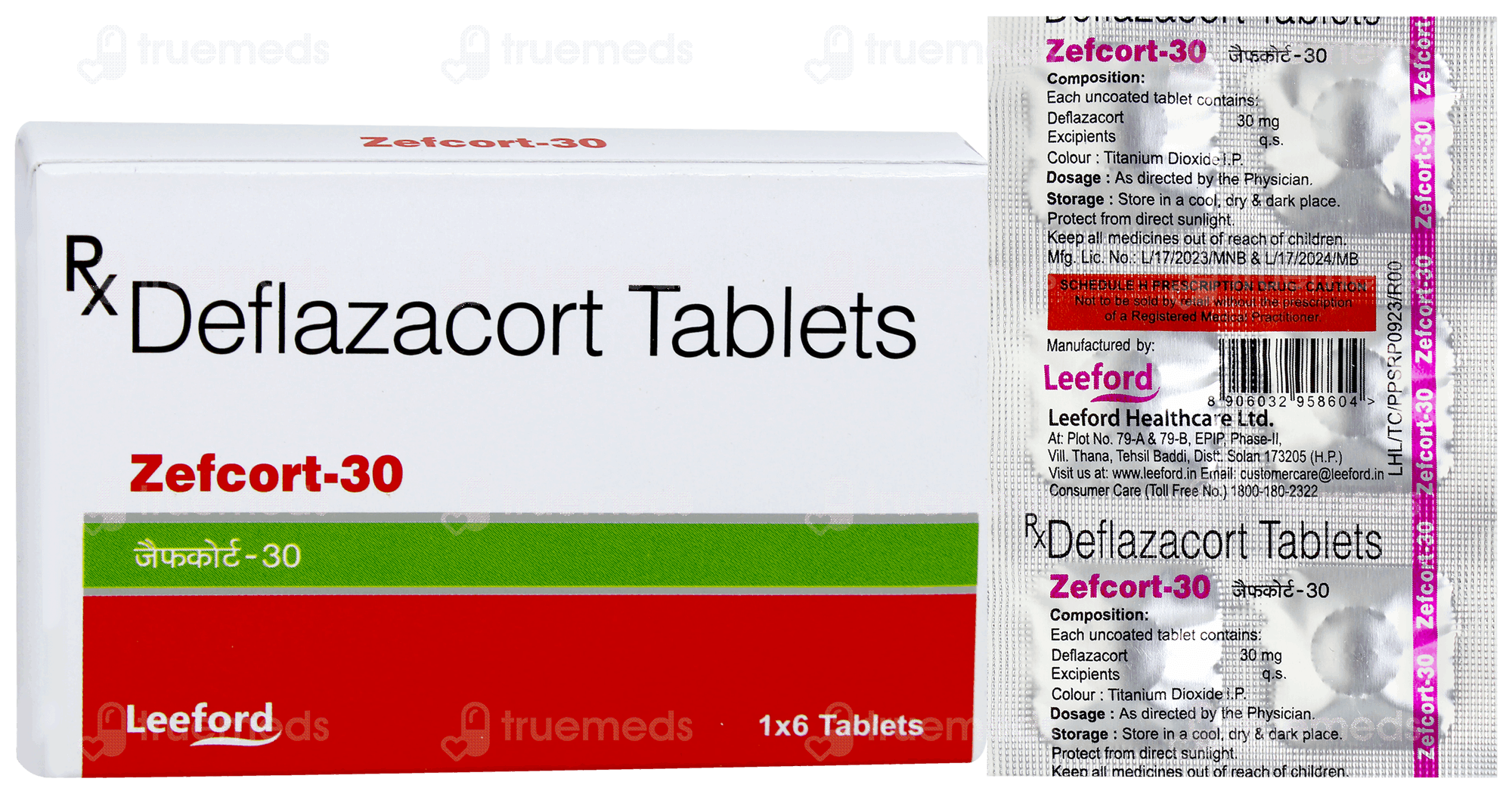 Zefcort 30 Tablet 6: Uses, Side Effects, Price & Substitutes