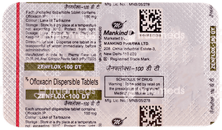 Zenflox Dt 100 MG | Order Zenflox Dt 100 MG Tablet Online at Truemeds
