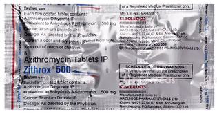 Zithrox 500 Tablet: Uses, Side Effects, Price & Substitutes