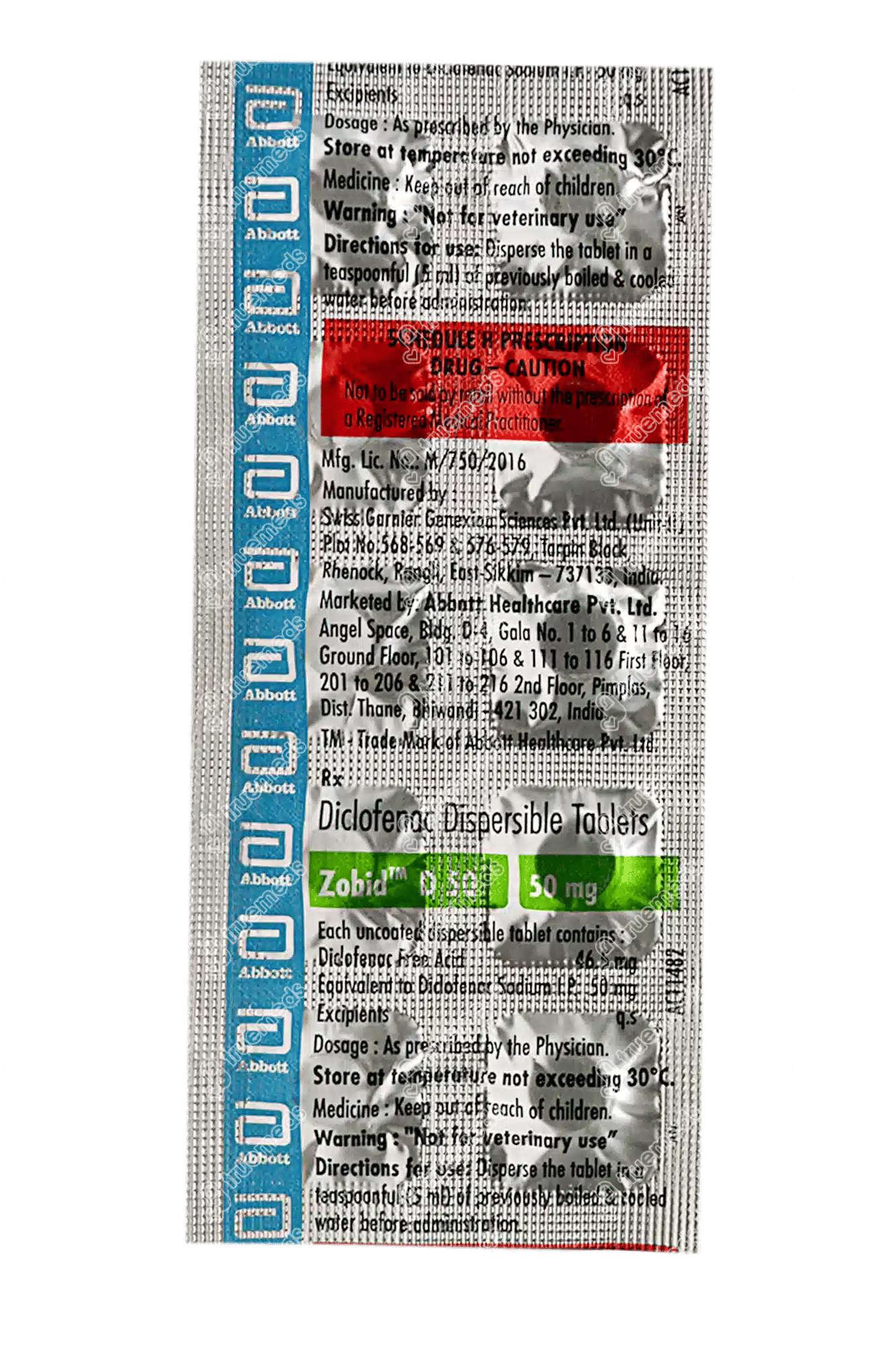 Zobid D 50 MG | Order Zobid D 50 MG Tablet Online at Truemeds