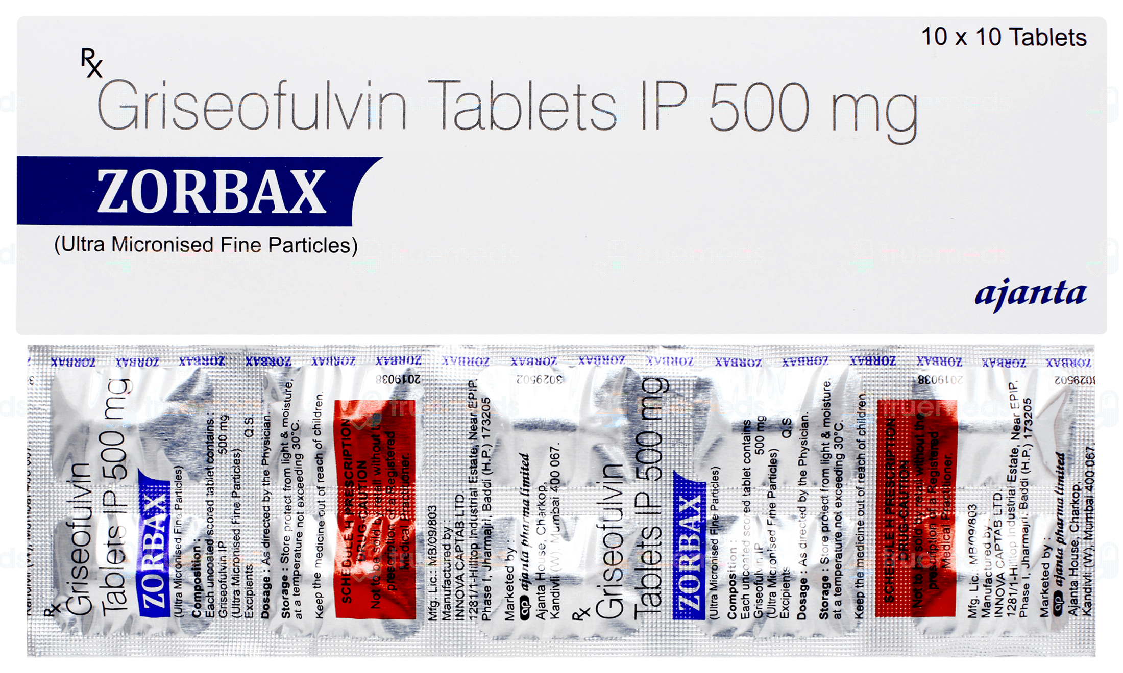 Zorbax 500 MG | Order Zorbax 500 MG Tablet Online at Truemeds
