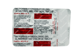 Zoryl Mv 0.3/500/1 MG | Order Zoryl Mv 0.3/500/1 MG Tablet Sr Online at ...