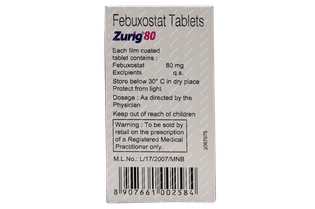 Buy Zurig 80 MG Strip Of 30 Tablets Online at Truemeds